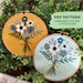Hand Embroidery Pattern | Blue Bouquet | Beginner Embroidery Pattern ...