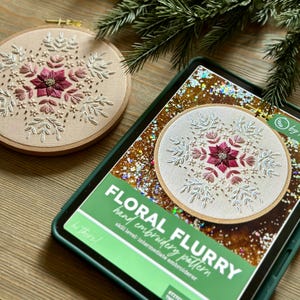 Winter Hand Embroidery Pattern | Floral Flurry | Intermediate ...