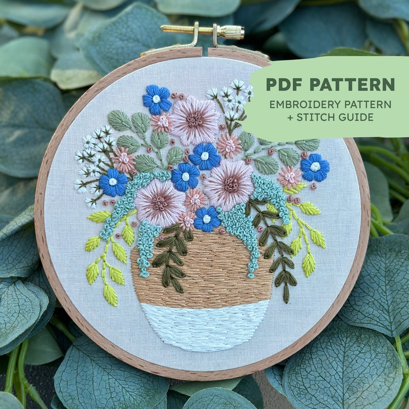 Floral Hand Embroidery - Etsy