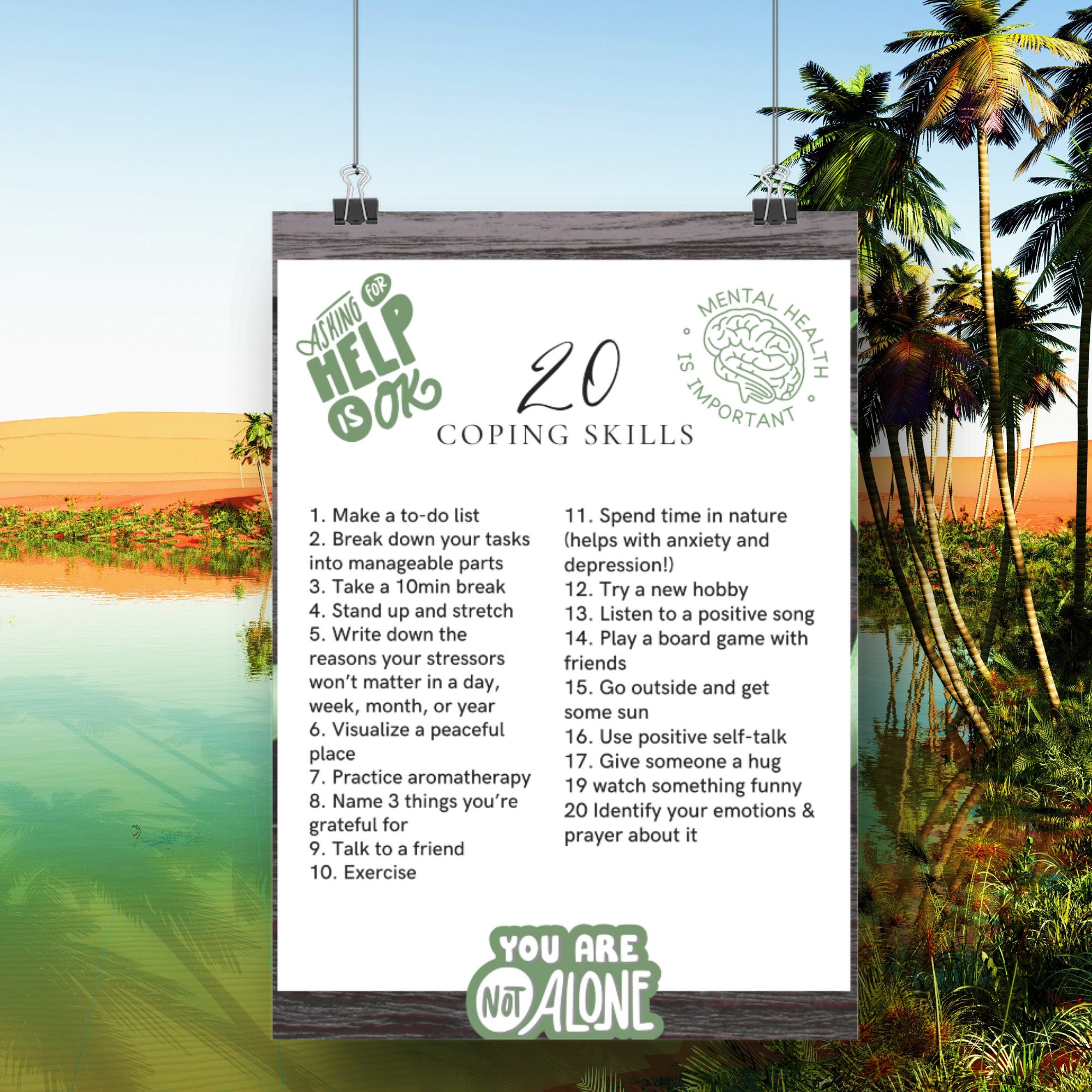 Coping Skills Worksheet -- Anxiety Coping Skills, Healthy Coping Skills ...