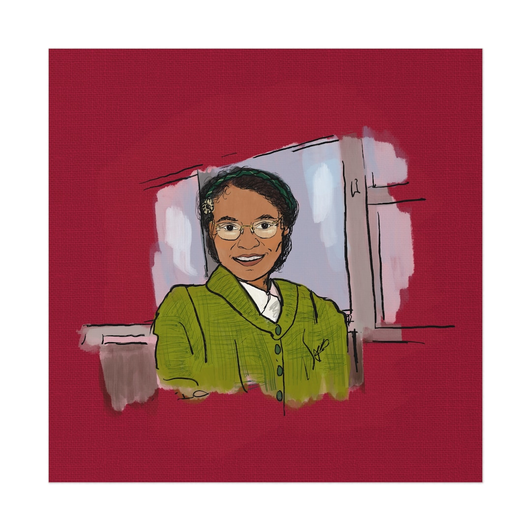 Rosa Parks Illustrated Art Print - Etsy