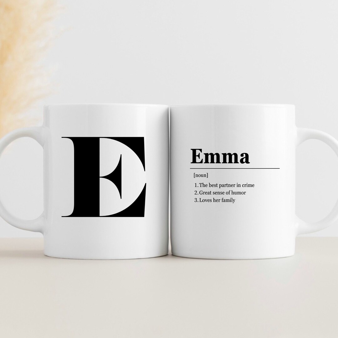 Personalized Name Definition Mug, Personalize Name Coffee Mug With Definition, Custom Name Mug ...