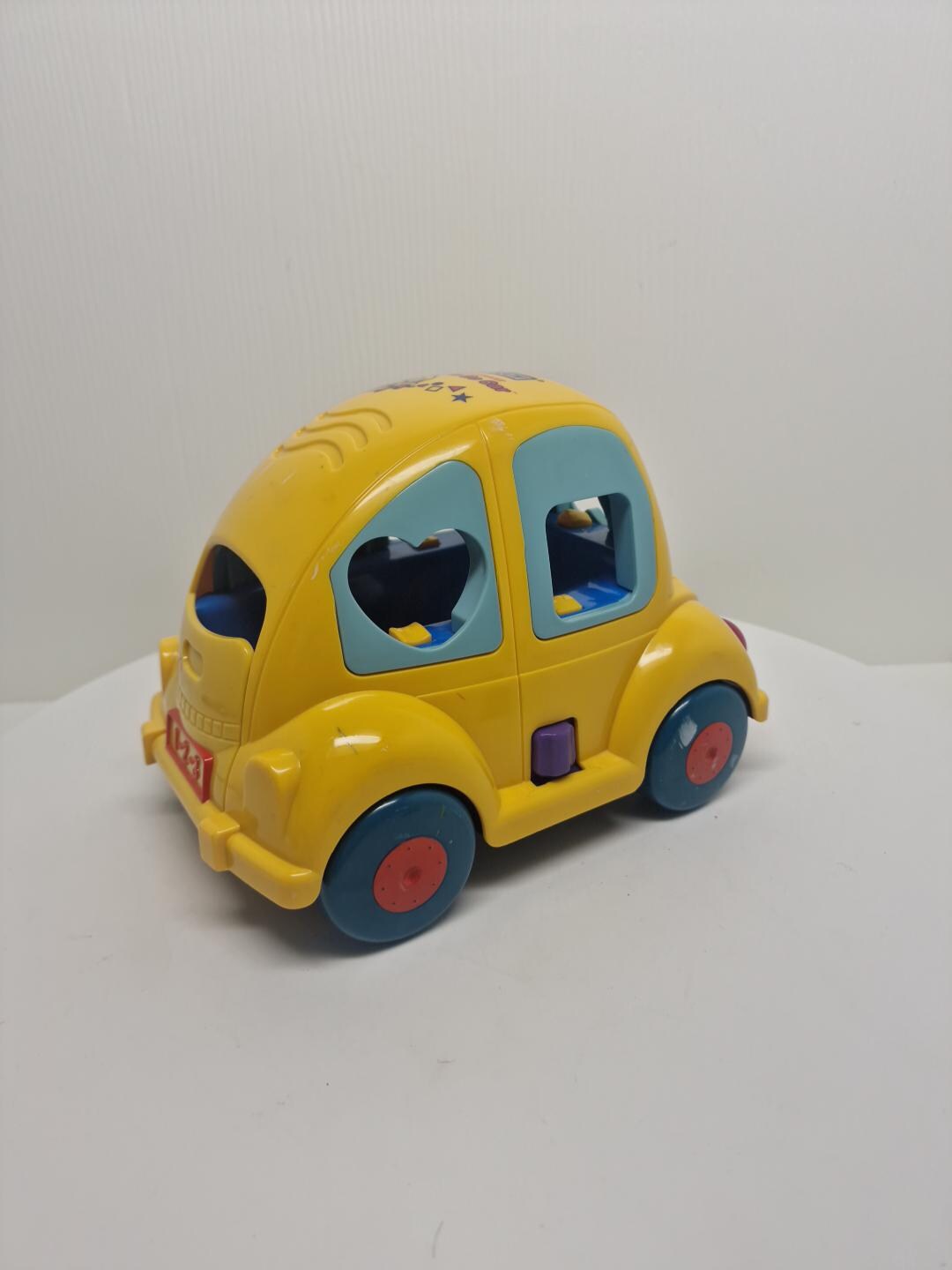 1997 Vintage Vtech Little Smart Sort 'N Go Car Yellow W/sounds Songs ...