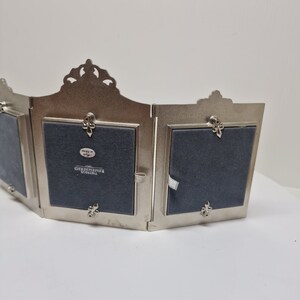 Things Remembered 3 Panel Silver Photo Frame Swarovski Crystals ...