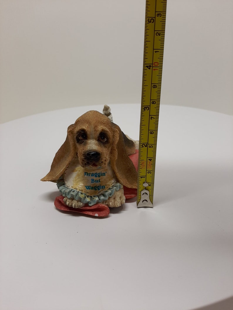 Vintage Homer Enesco GG Santiago Draggin' but Waggin' Bassett Hound Dog ...