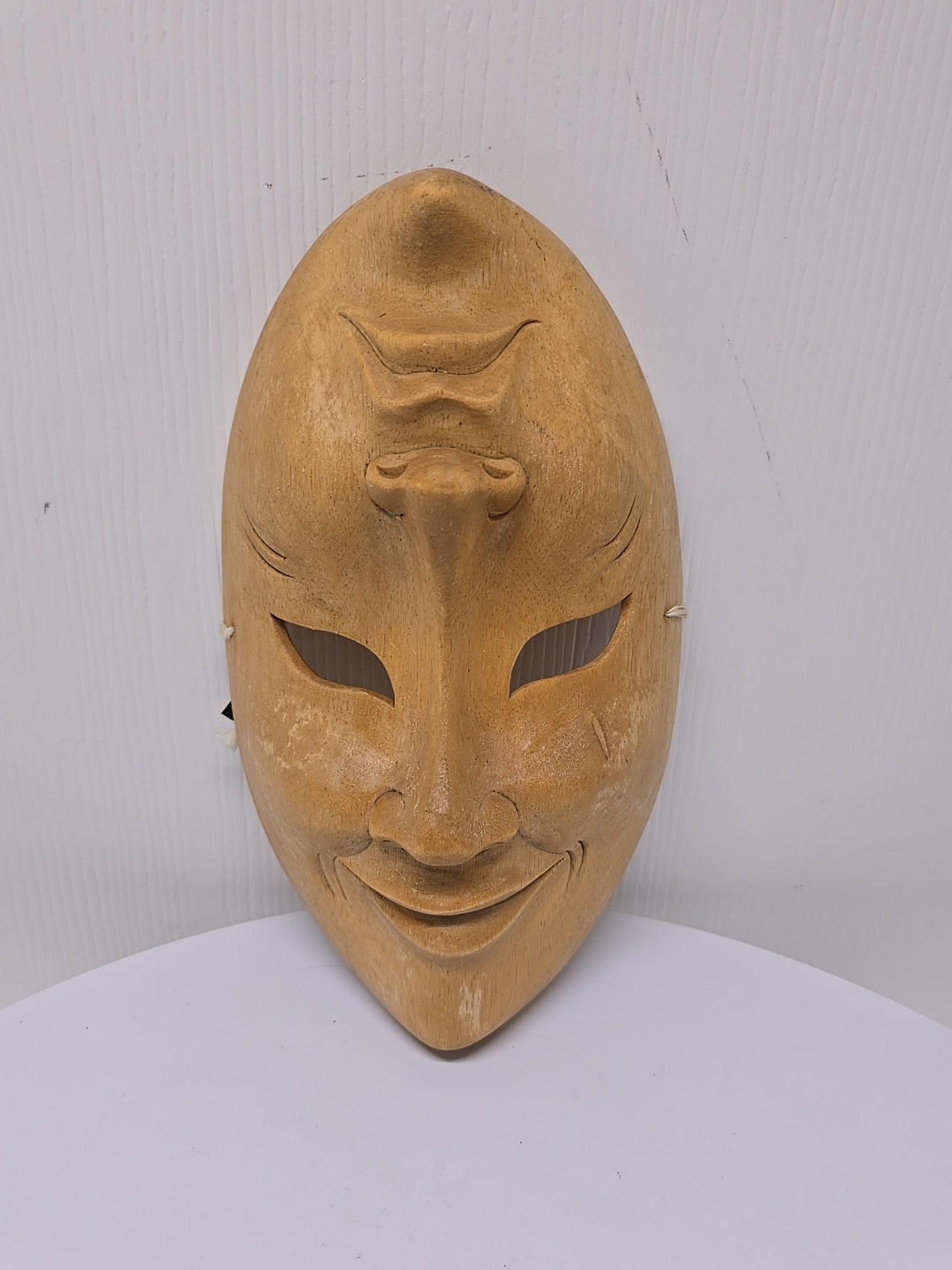 Comedy Tragedy Mask Hand Carved Wood Wall Decor Thatcher Effect D47 - Etsy