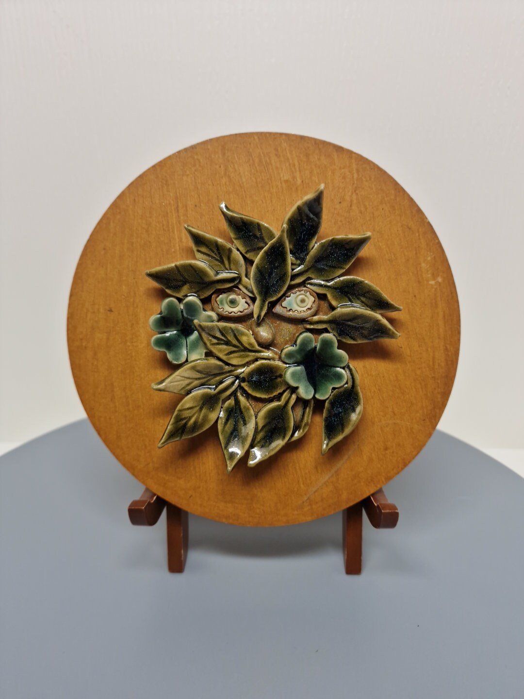 Ceramic Wall Decor by EW Ceramics (elizabeth Wiese?) 6" Leafs Wall ...