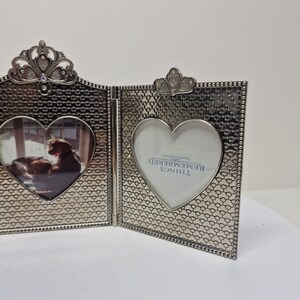 Things Remembered 3 Panel Silver Photo Frame Swarovski Crystals ...