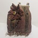 Vintage Mary Frances Brown Beaded Silk Embellished Small Handbag Purse ...