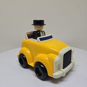 Vintage Thomas and Friends Sir Topham Hatt Push N Go Yellow Car 1997 ...