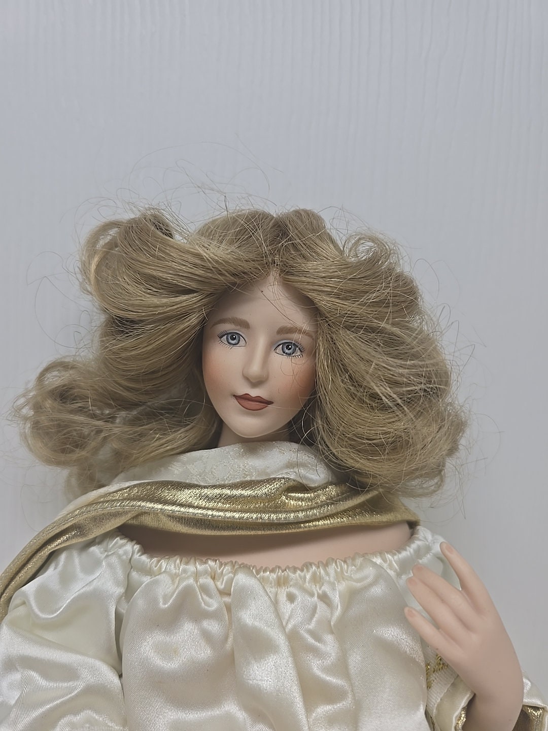 1987 Porcelain Christmas Angel Franklin Heirloom Doll D20 - Etsy