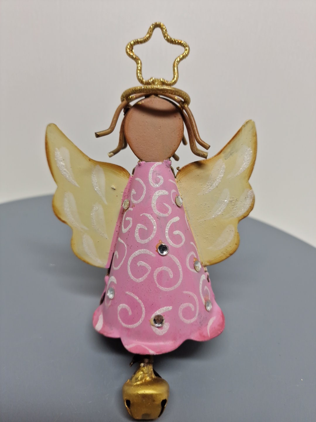 VTG Sheet Metal ANGEL ORNAMENT Artisan Made Bell Metal Tin 7" , D28 - Etsy