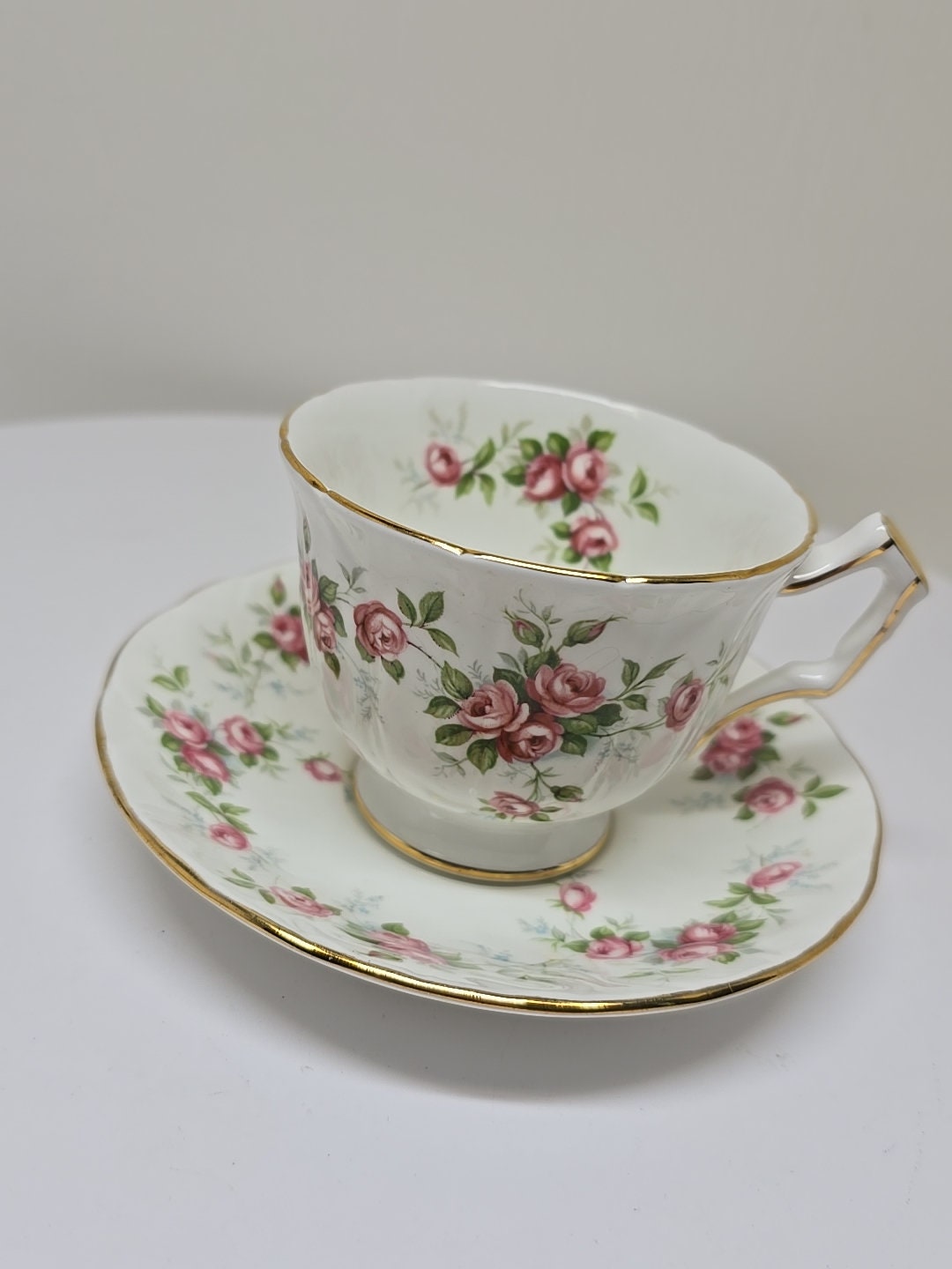 Grotto Roseby AYNSLEY, JOHN Tea Cup With Saucer D43 - Etsy