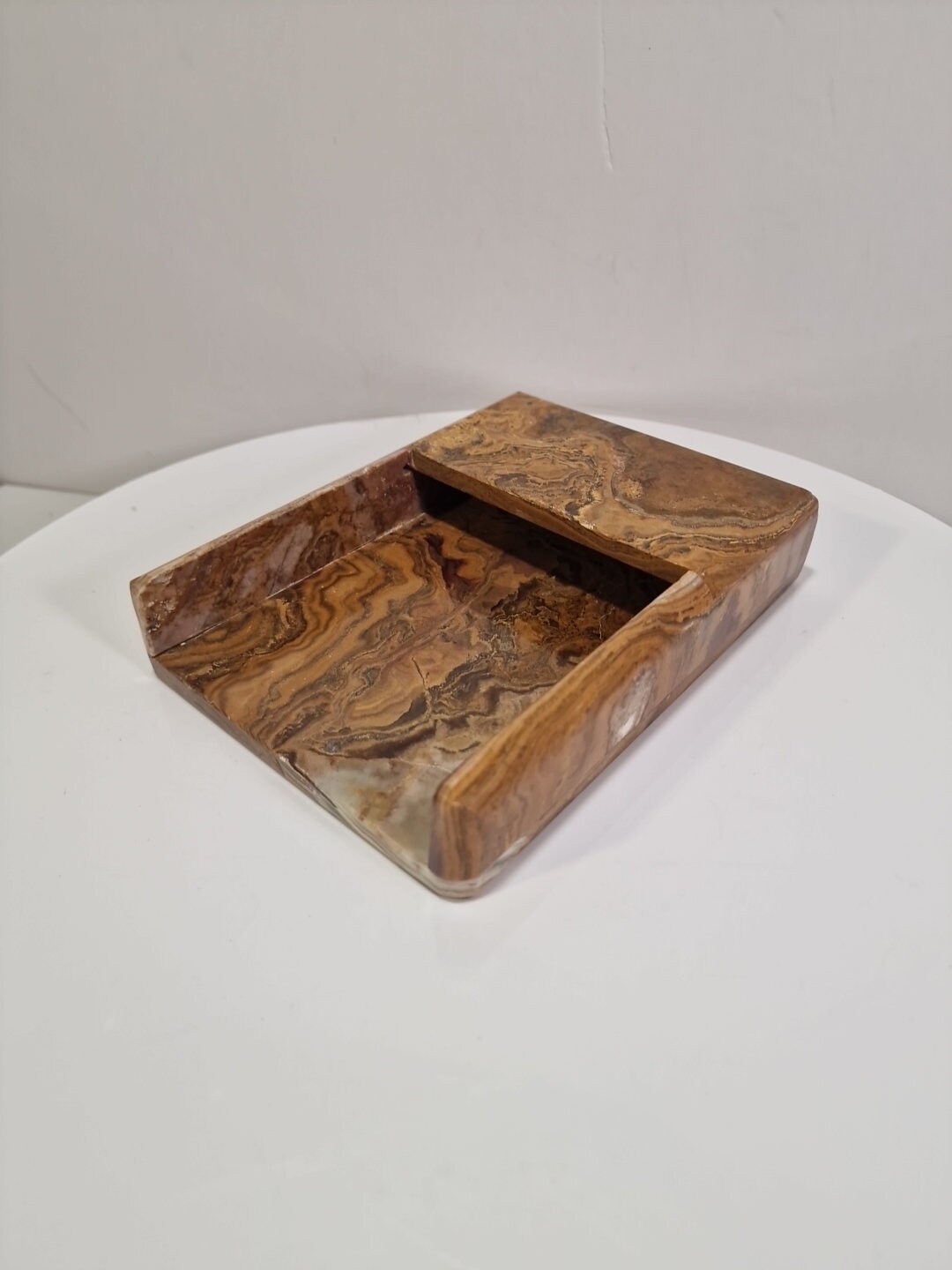 Vintage Office Paper Note / Envelope Tray 4"x6" In, Marble ?, C5te - Etsy