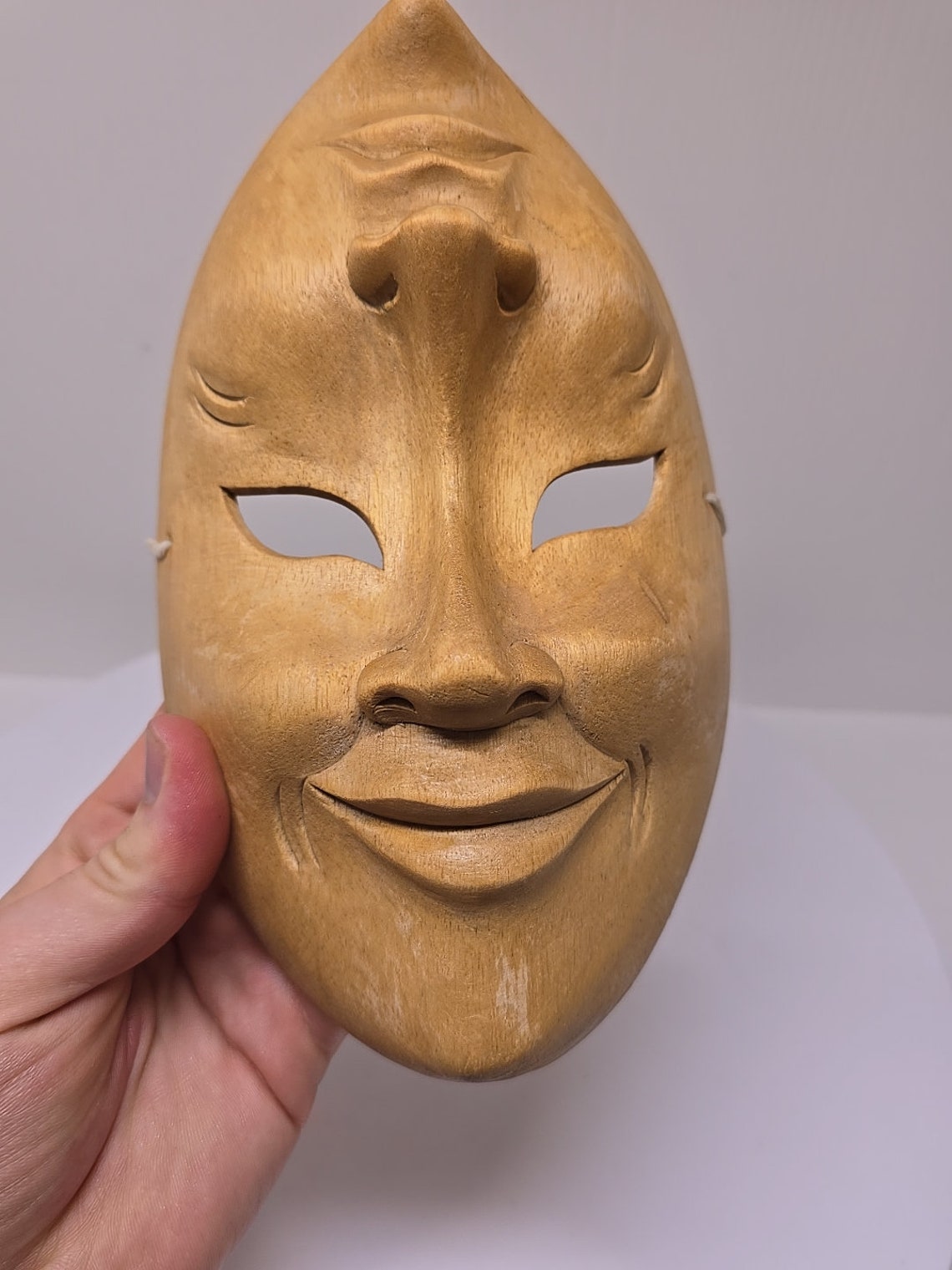 Comedy Tragedy Mask Hand Carved Wood Wall Decor Thatcher Effect D47 - Etsy