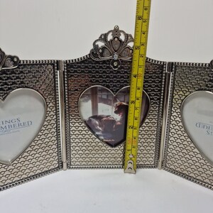 Things Remembered 3 Panel Silver Photo Frame Swarovski Crystals ...
