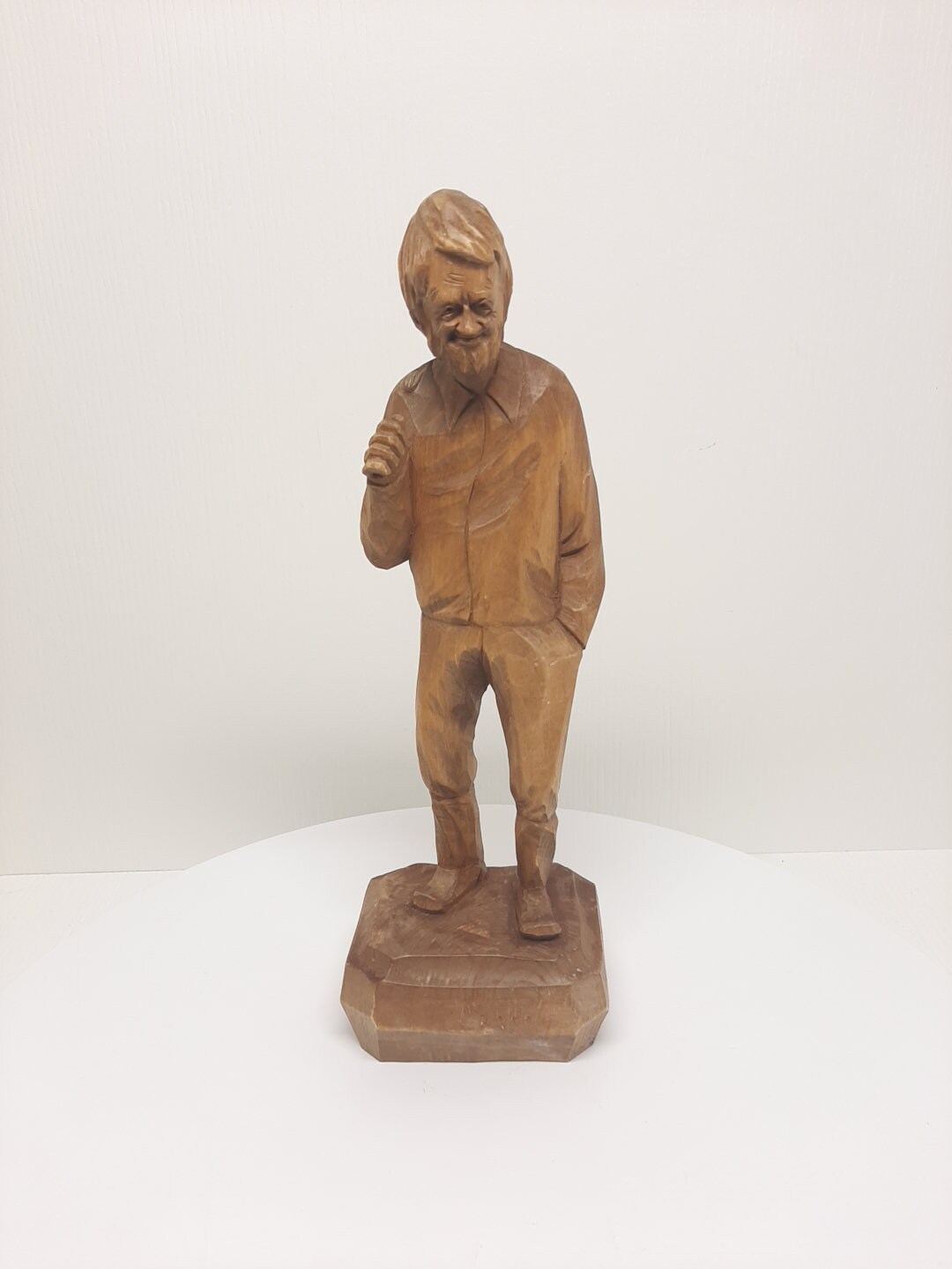 Vintage Caron Canadian Wood Carved Old Man Figurine 12"t D34 - Etsy