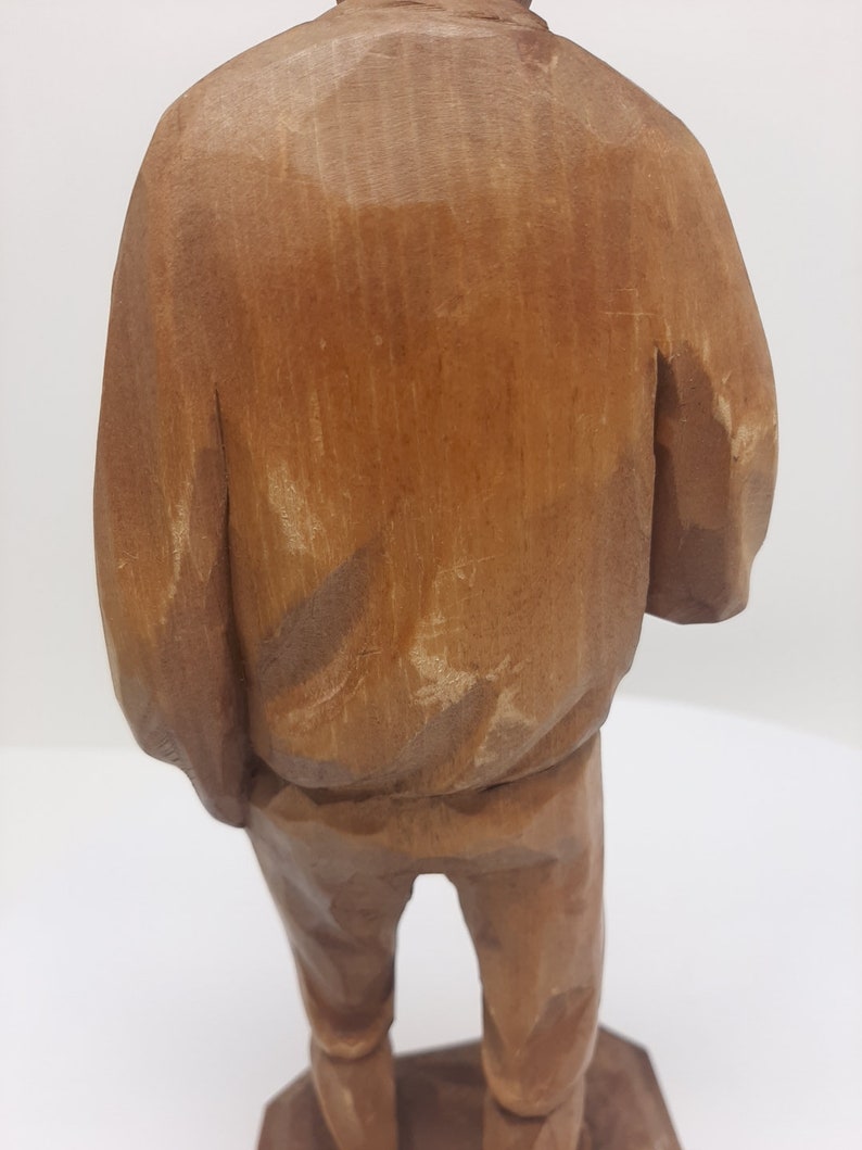 Vintage Caron Canadian Wood Carved Old Man Figurine 12"t D34 - Etsy