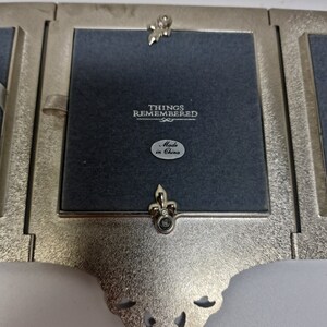 Things Remembered 3 Panel Silver Photo Frame Swarovski Crystals ...