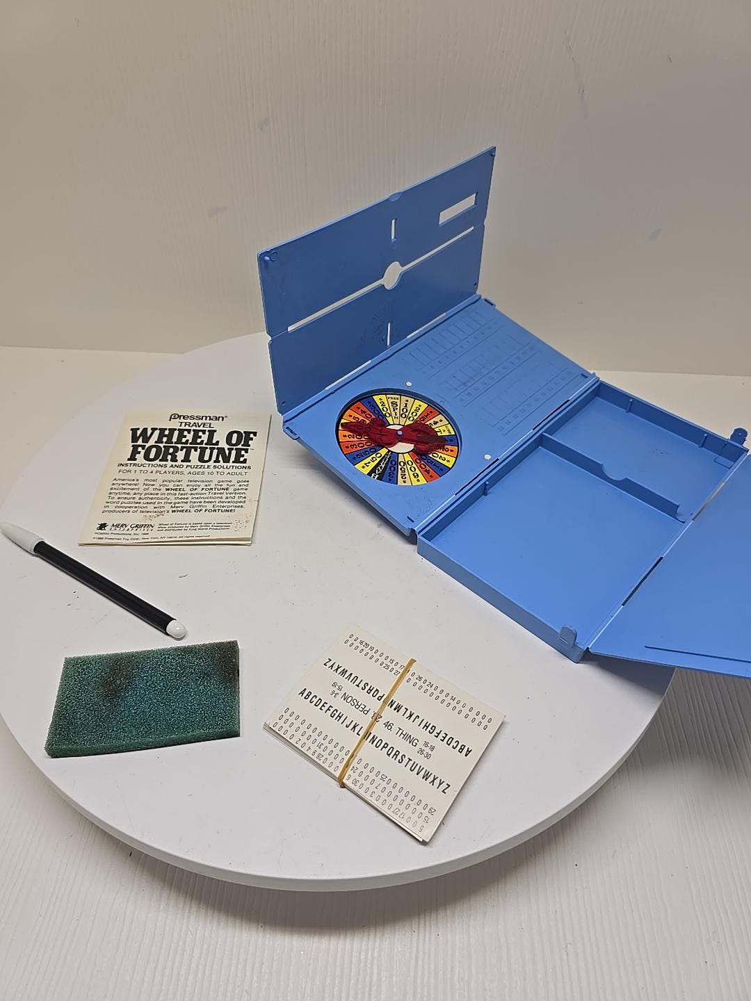 Vintage Wheel of Fortune Travel Game Pressman 1988 Nostalgic 1980s Toys ...