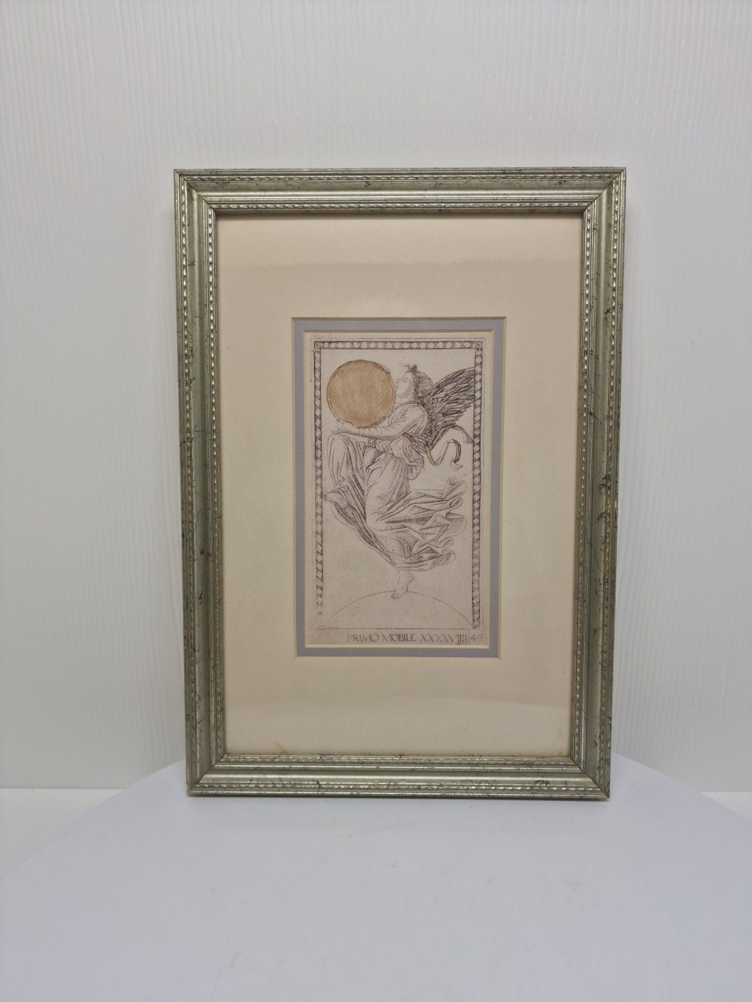Framed Print Vintage Tarocchi Tarot Engraving Primo Mobil Amand Durand ...