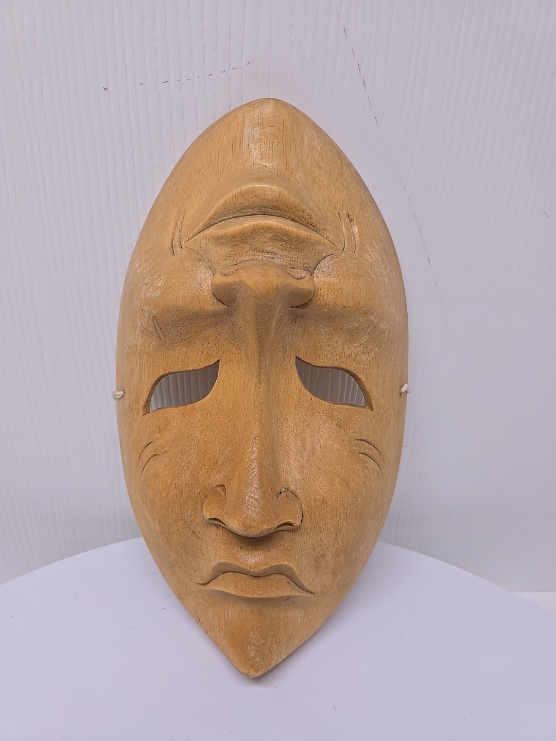 Comedy Tragedy Mask Hand Carved Wood Wall Decor Thatcher Effect D47 - Etsy