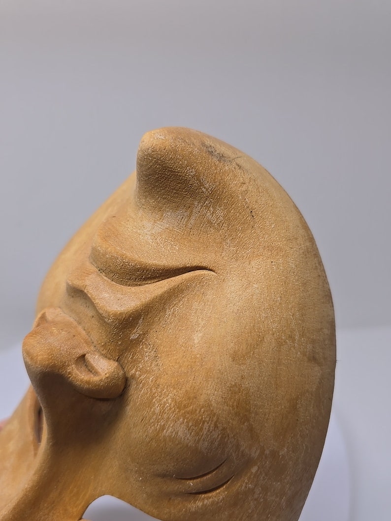 Comedy Tragedy Mask Hand Carved Wood Wall Decor Thatcher Effect D47 - Etsy