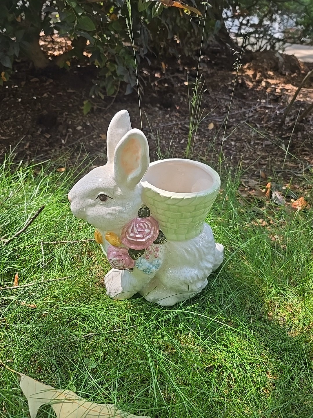 Vintage Bunny Rabbit Flower Vase D26 - Etsy