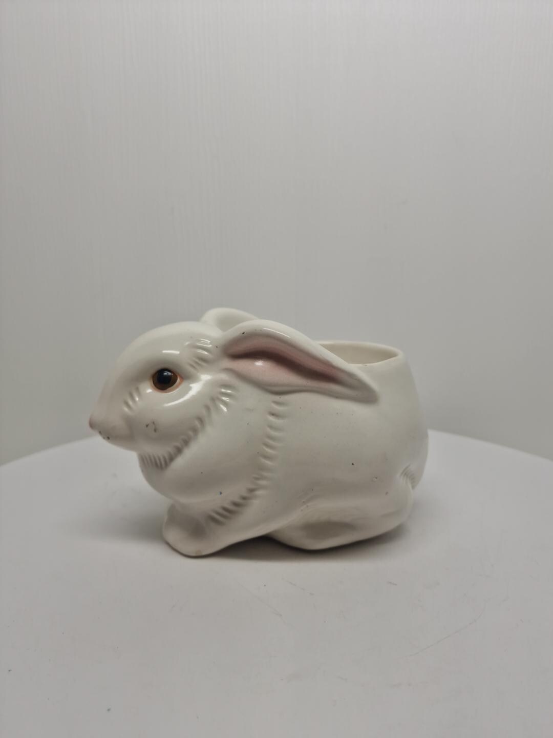 AVON Vintage Weiss Hand Painted in Brazil Rabbit/bunny Planter 7" White ...