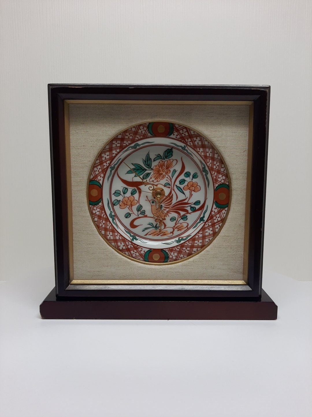 Vtg Nippon Panafax Association 1985 Plate Clock Bird Floral C Battery ...