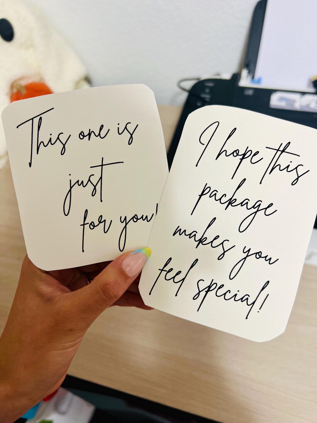 Custom Printable Packaging Messages for Small Businesses Printable ...