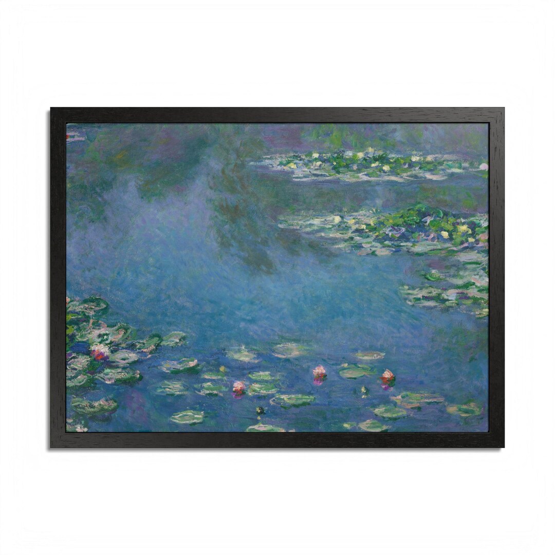 Water Lilies, 1906 Claude Monet, Impressionist Wall Art Print, Serene ...