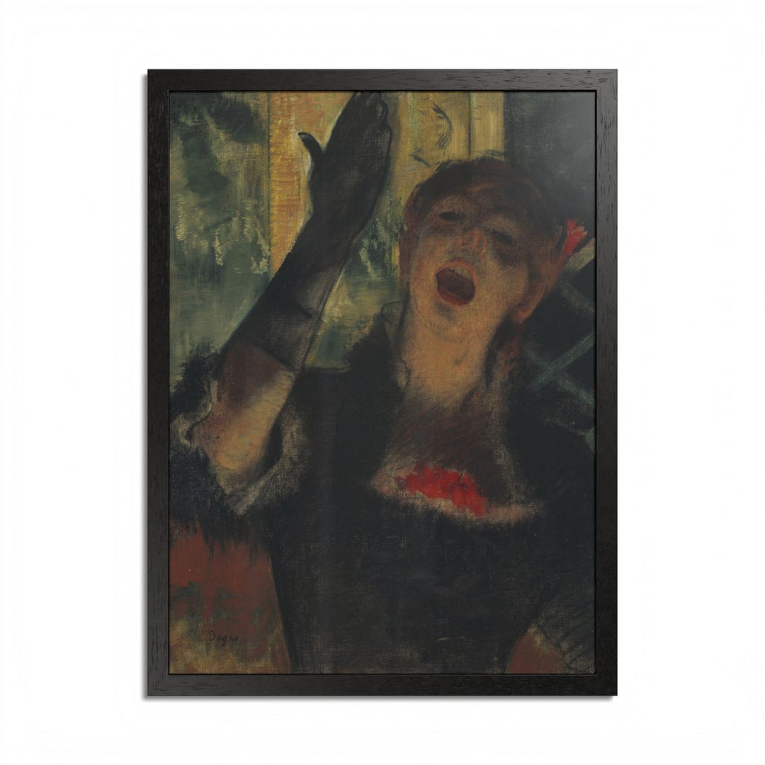 Café Singer, 1879 Edgar Degas, Impressionist Wall Art Print, Paris ...