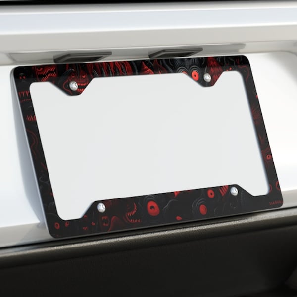 Monster License Plate Frame - Etsy