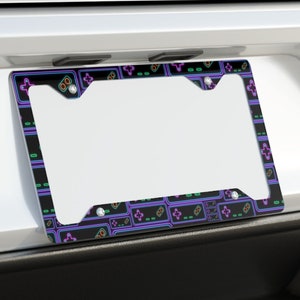 Video Game Controller License Plate Frame, Retro Gaming Vanity Plate ...