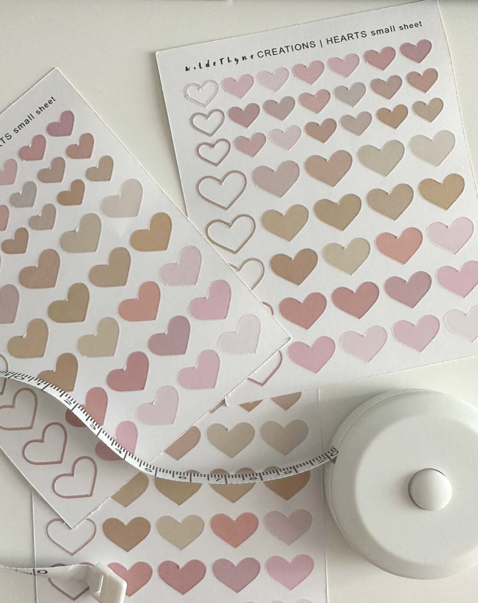 Heart Colour Palette Sticker Sheet - Etsy