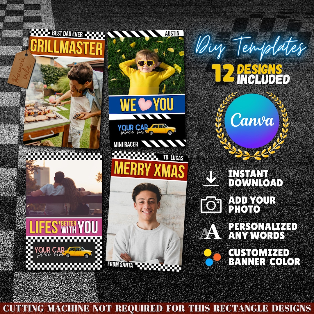 Editable Hot Wheels Packaging Template: Personalized Toy Car Gift ...
