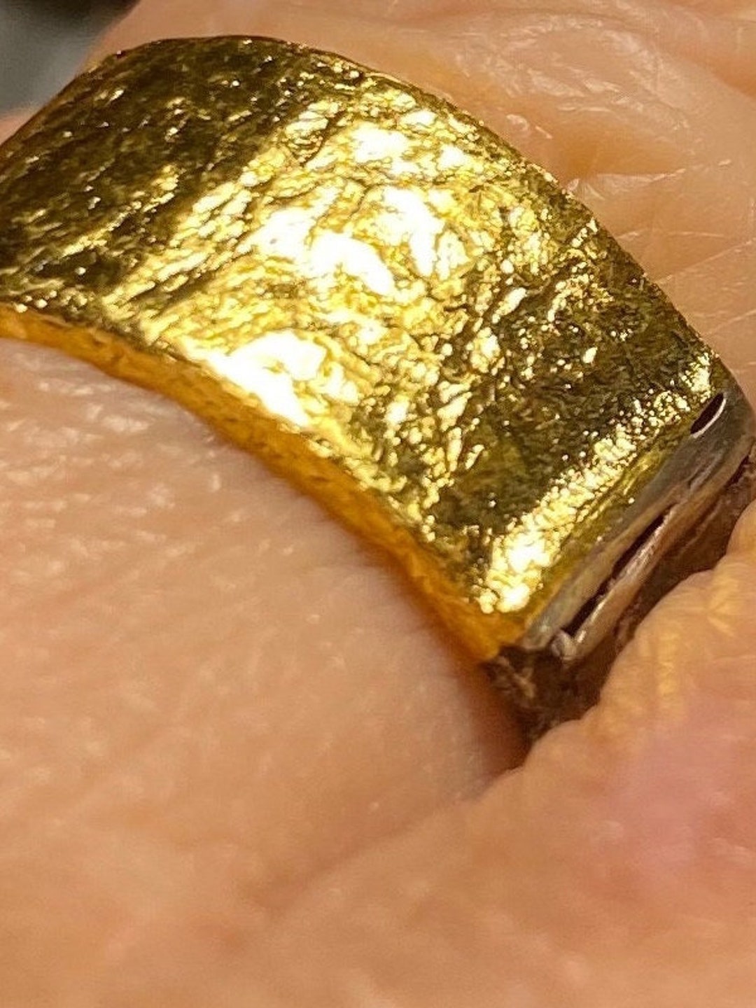 24k Gold Burnished Onto Silver:kum-boo - Etsy