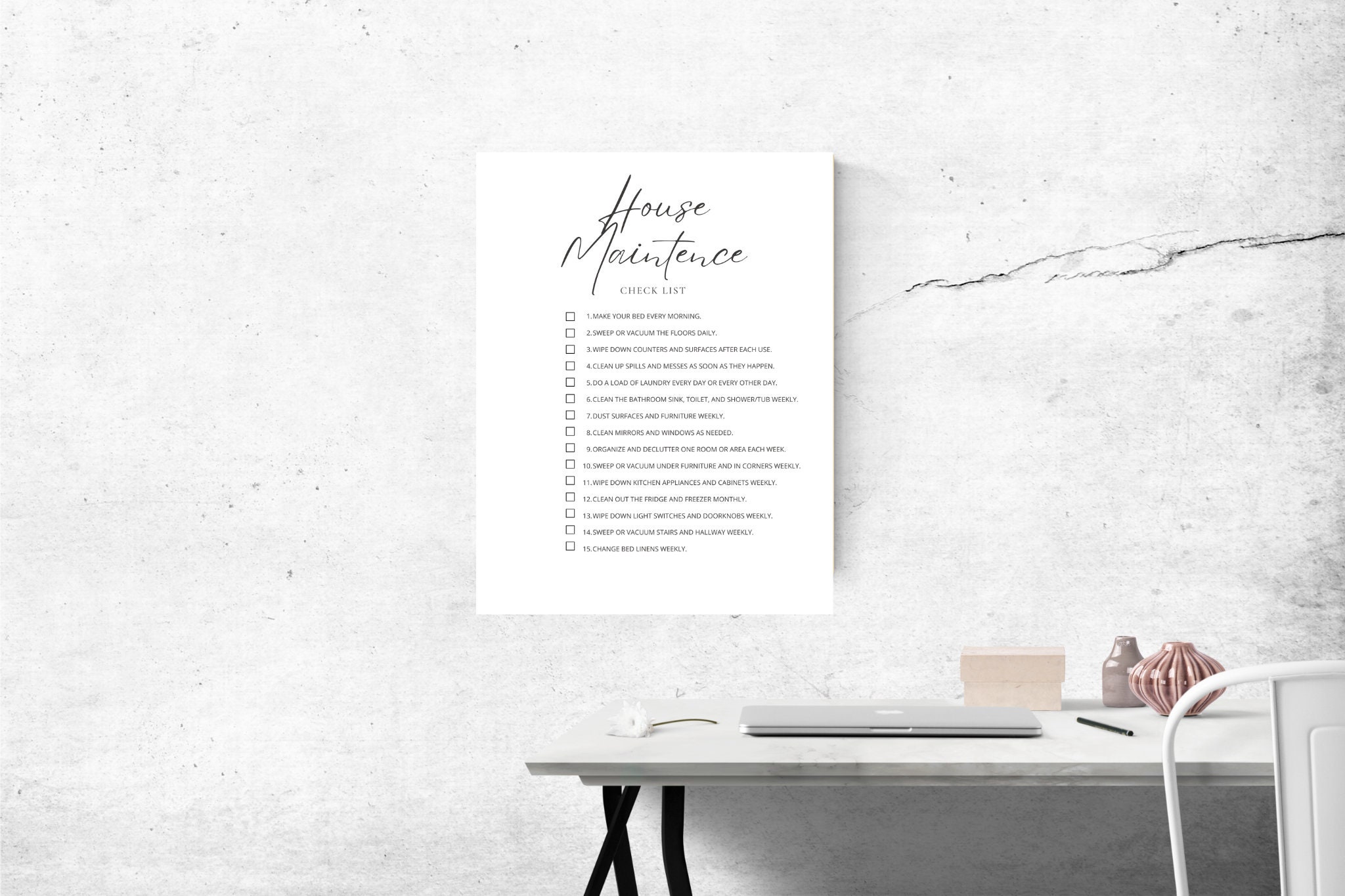 House To-do List, Checklist, House Clean - Etsy