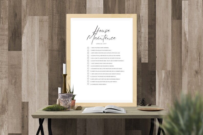 House To-do List, Checklist, House Clean - Etsy