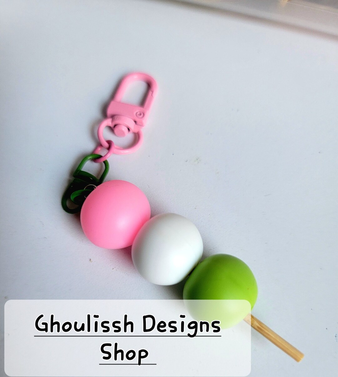 Kawaiicute/keychain/charm/dango - Etsy