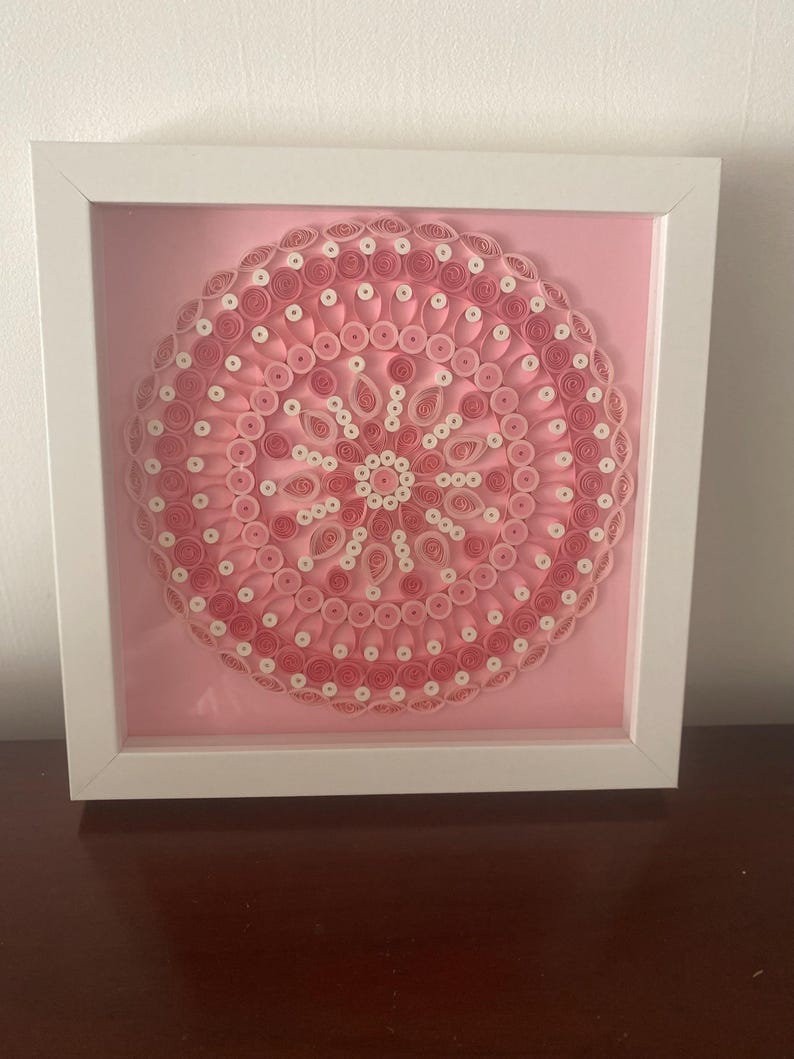 Quilled Mandala in 8” X 8” Frame - Etsy