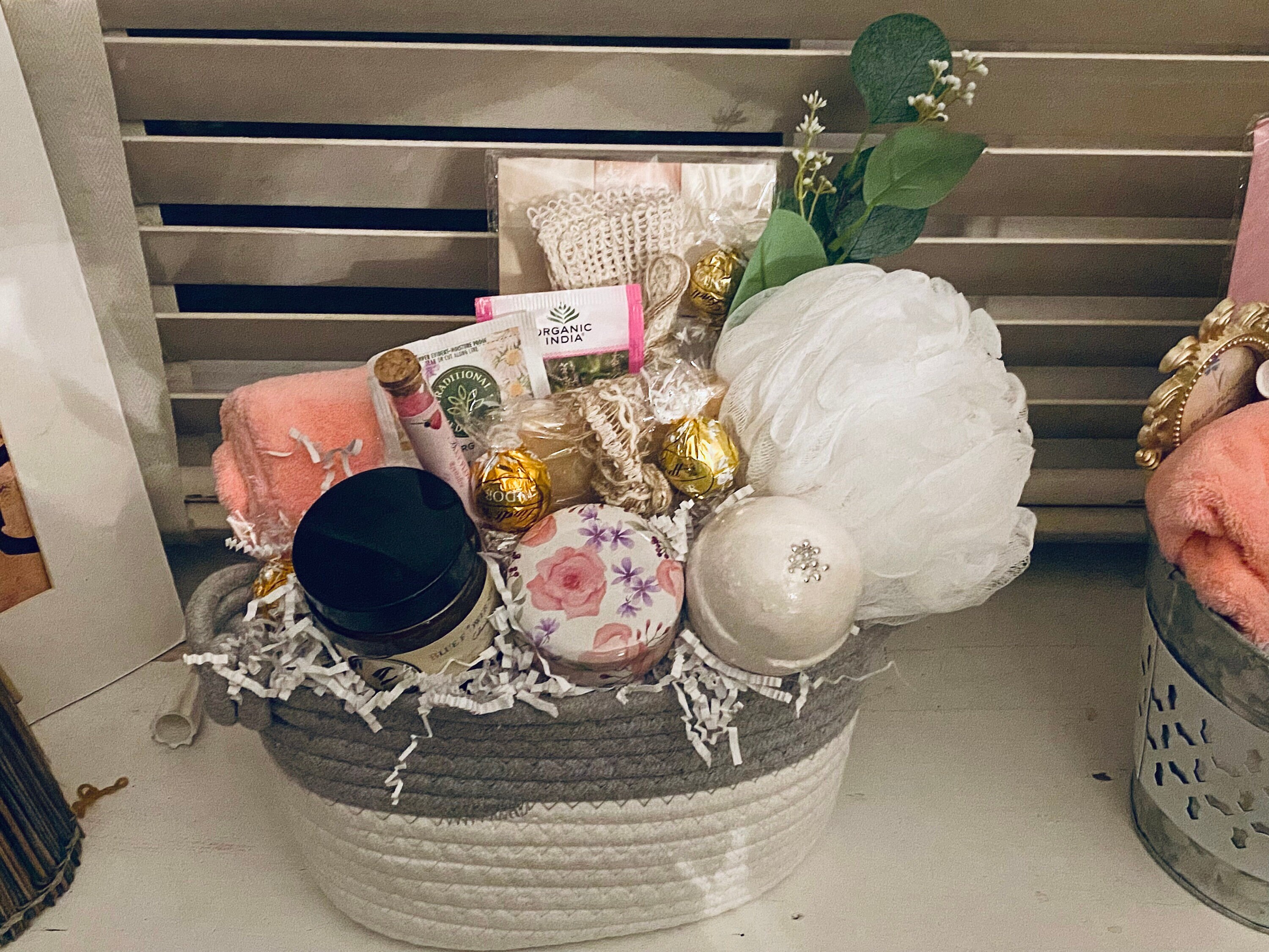 Roped Woven Spa Self Care Basket - Etsy