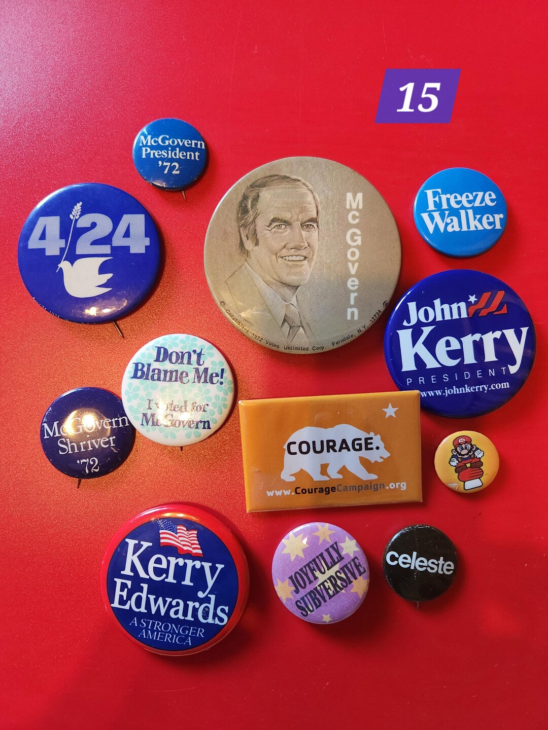 Vintage Political Campaign Buttons Choose Your Lot - Etsy