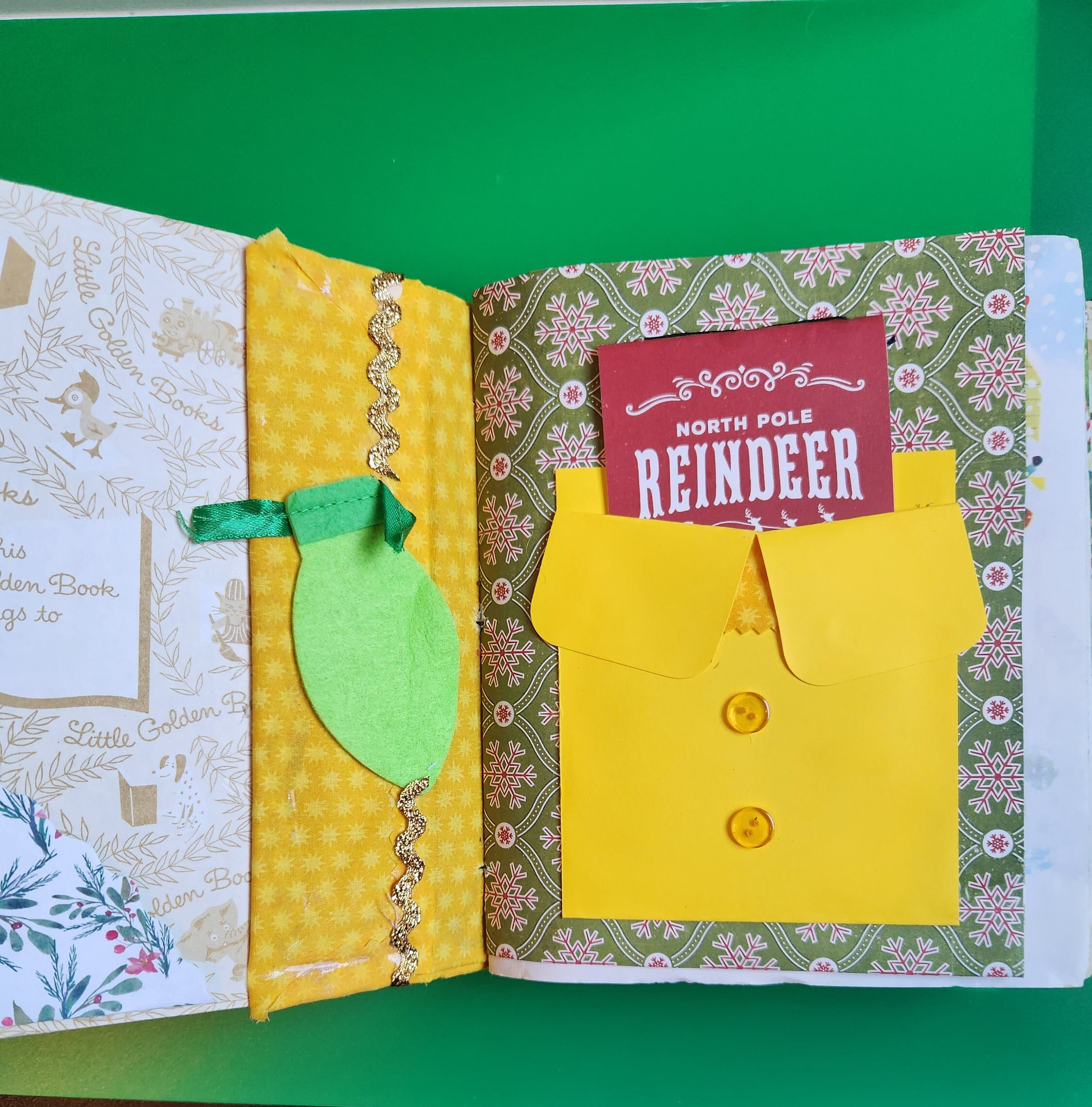 Jingle Bells Little Golden Book Junk Journal - Etsy