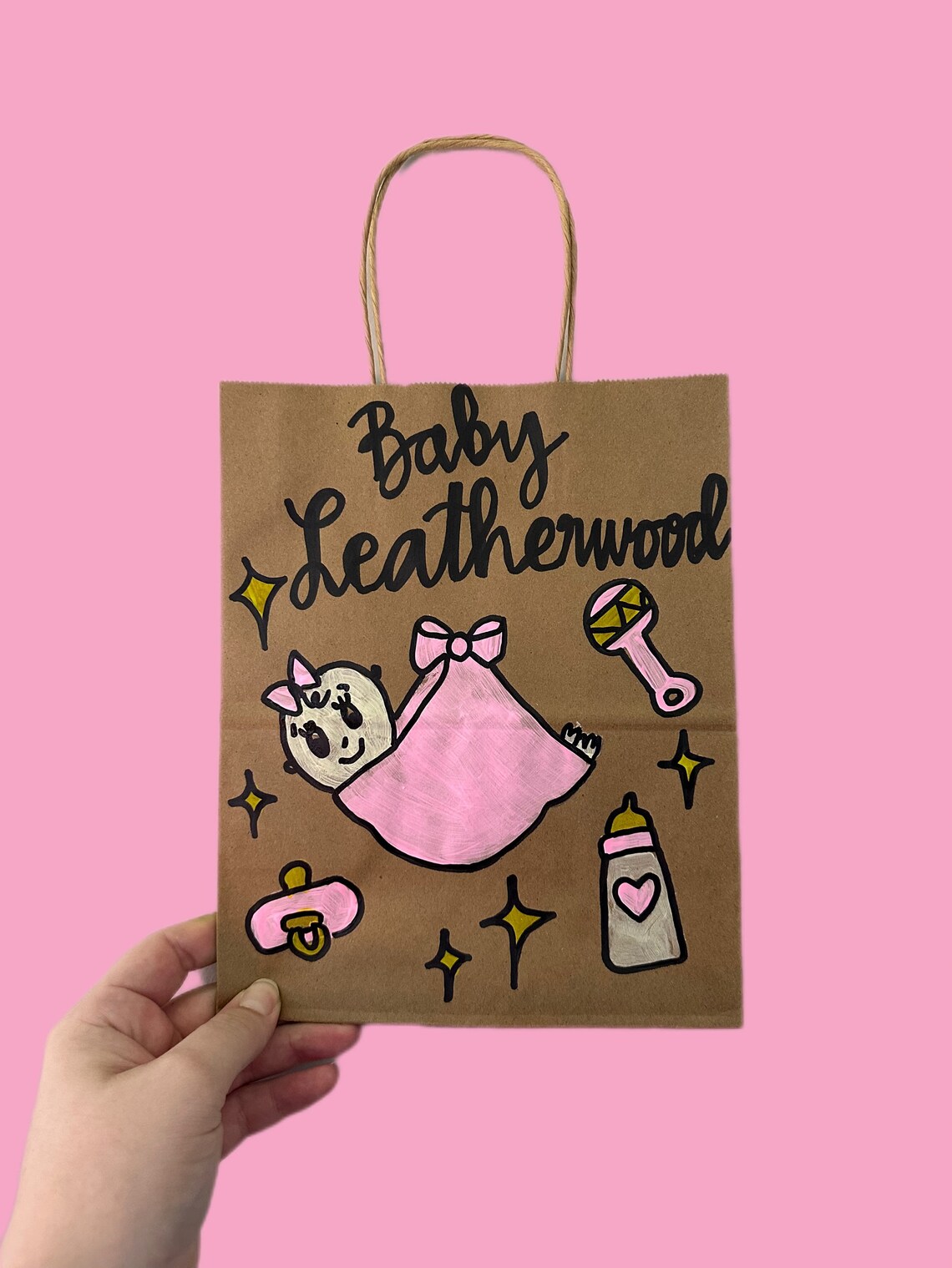 Hand-painted Gift Bags - Etsy