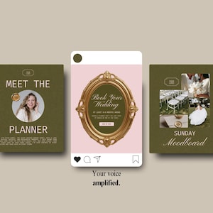 Wedding Planner Instagram Post Templates, Event Planner Social Media ...
