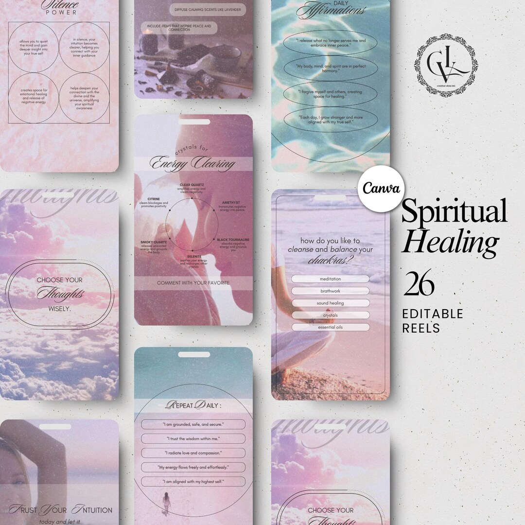 Spiritual Coach Reels Templates: Faceless Instagram & Tiktok (digital ...