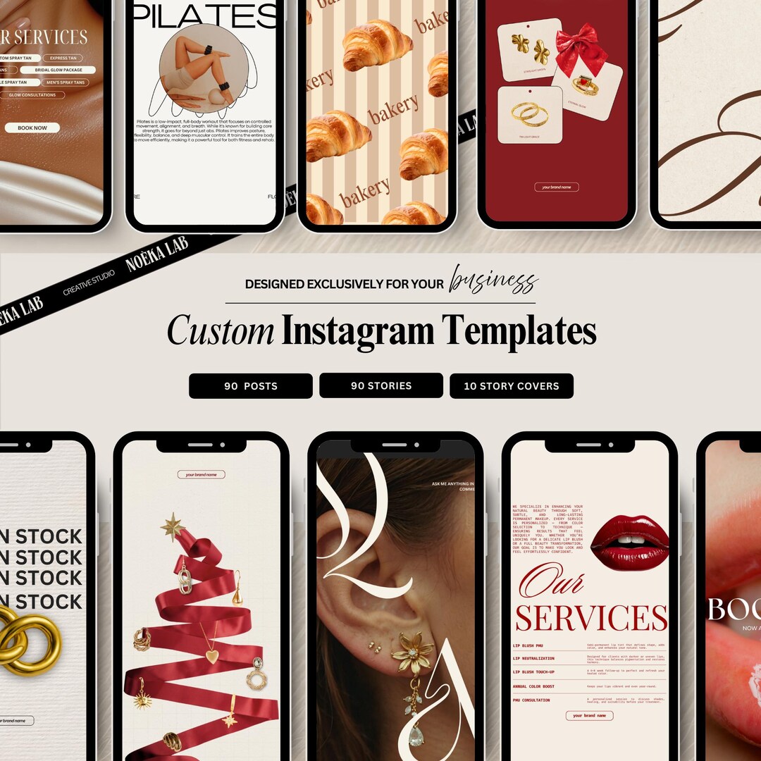 Custom Instagram Post Templates: Personalized Social Media Post ...