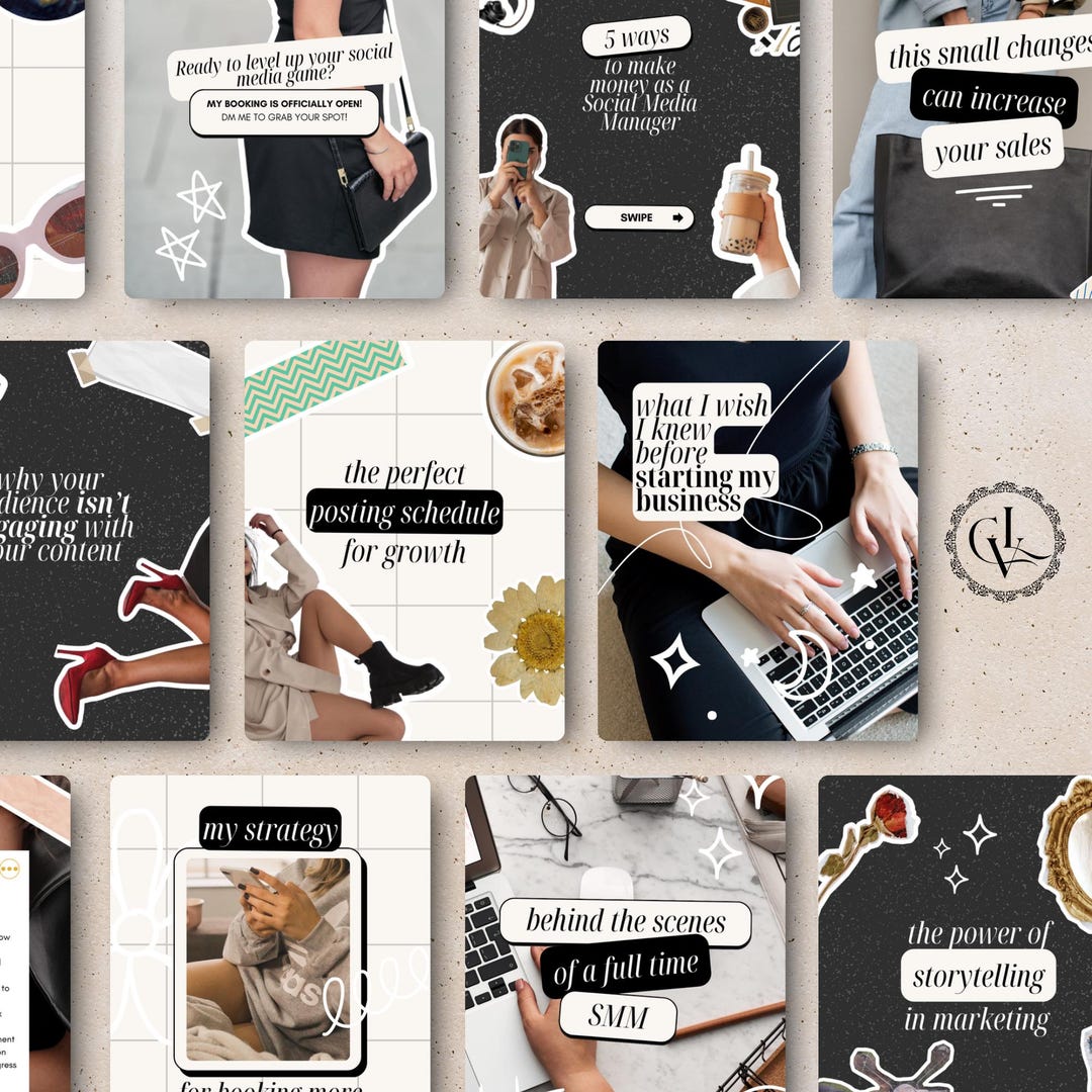 SMM Instagram Templates: Social Media Marketing Posts (canva) - Etsy